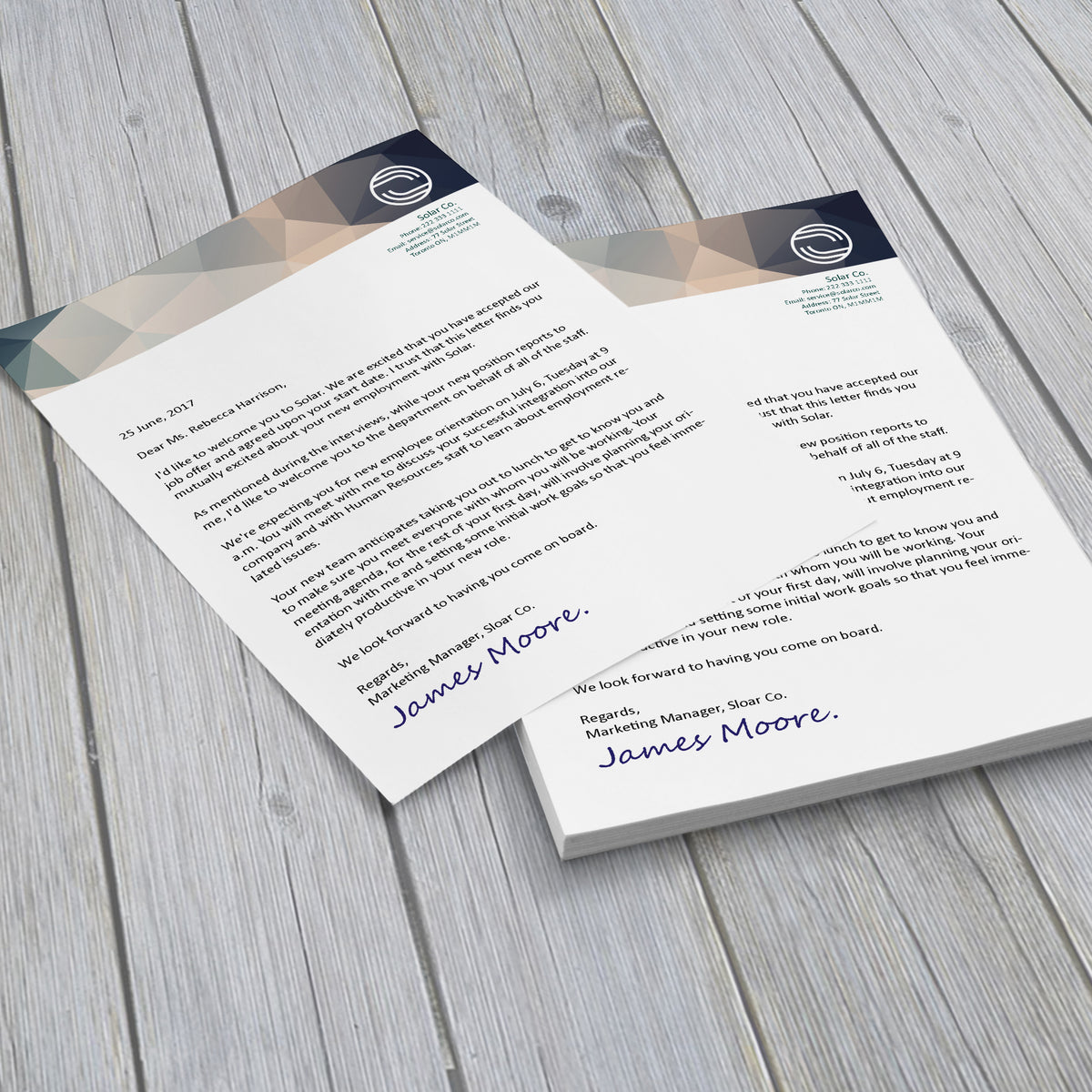 Full Colour Letterhead | Montreal Print Shop